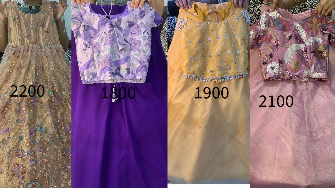Kids customised dresses in budget range for order pls contact ...