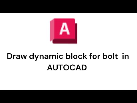 create dynamic block for bolt in autocad - YouTube