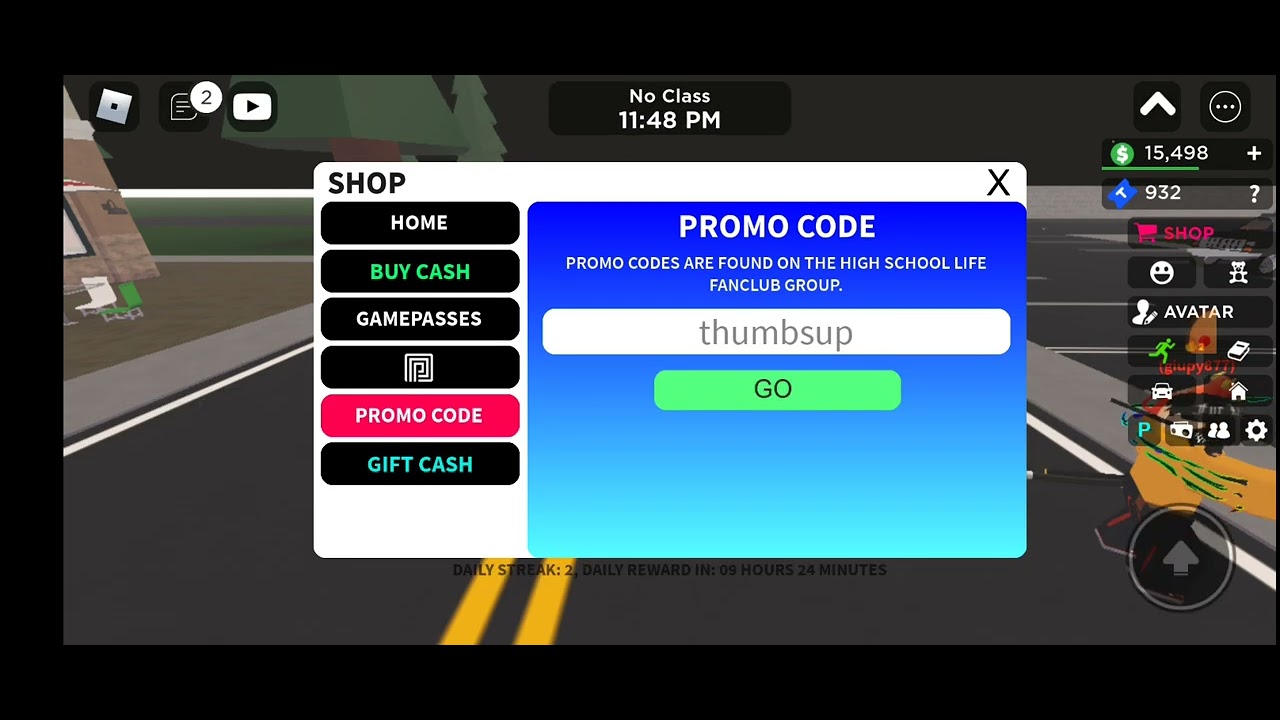 Promo code I high school life Roblox - YouTube