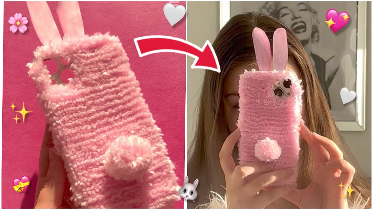 How To Make Plush Phone Case | Cute Phone Case | DIY 💖 - YouTube
