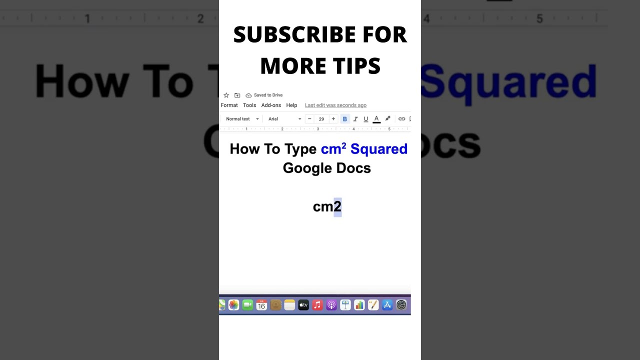 How To Type Cm Squared In Google Docs shorts YouTube How To Type Cm Squared In Google Docs shorts YouTube