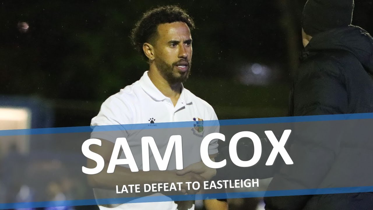 "It's a freak goal" - Sam Cox following Eastleigh game - YouTube