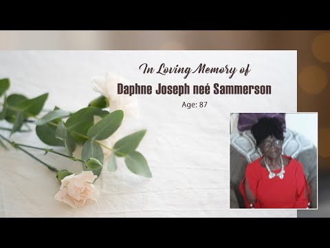 Celebrating the life of Daphne Joseph neé Sammerson