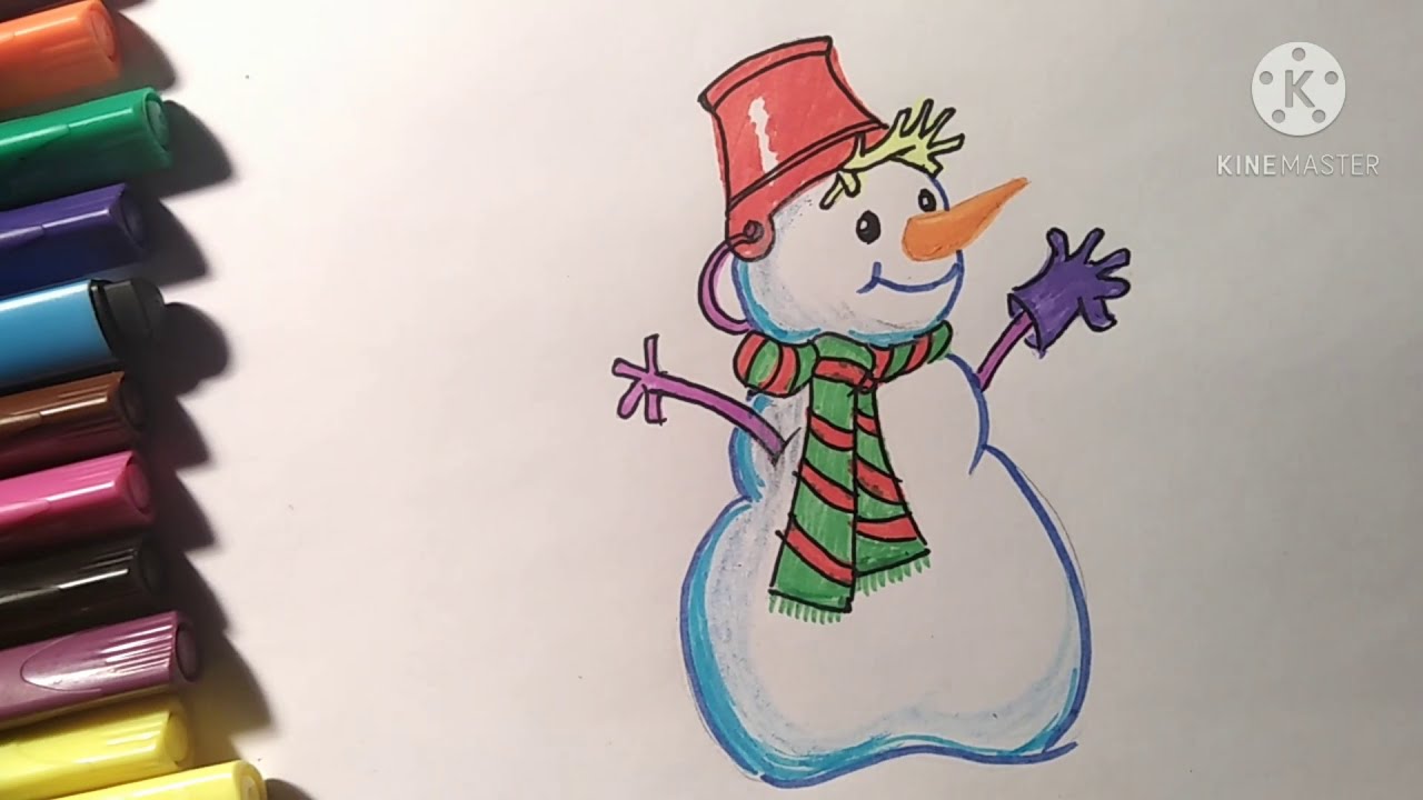 КАК НАРИСОВАТЬ ДЕДА МОРОЗА/ QOR BOBO RASMINI CHIZISH/АЯЗ АТА СУРОТ ...