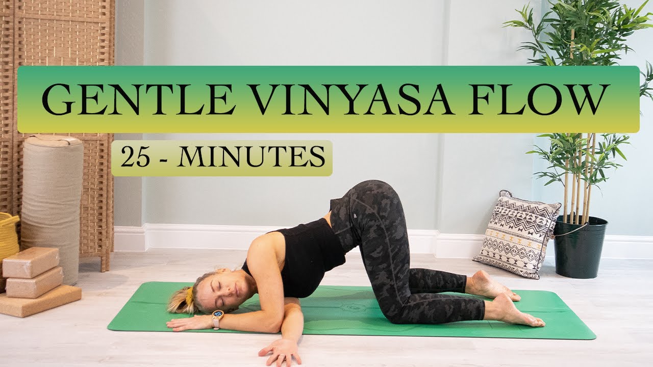 GENTLE VINYASA FLOW | 25 minute yoga | YOGA FOR BEGINNERS - YouTube