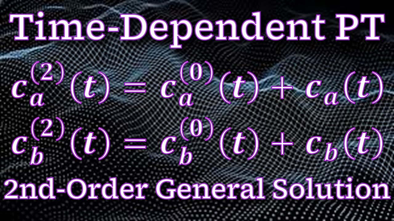 Problem 11.6 - Two-Level Systems⇢ 2ⁿᵈ Order Corrections & General ...