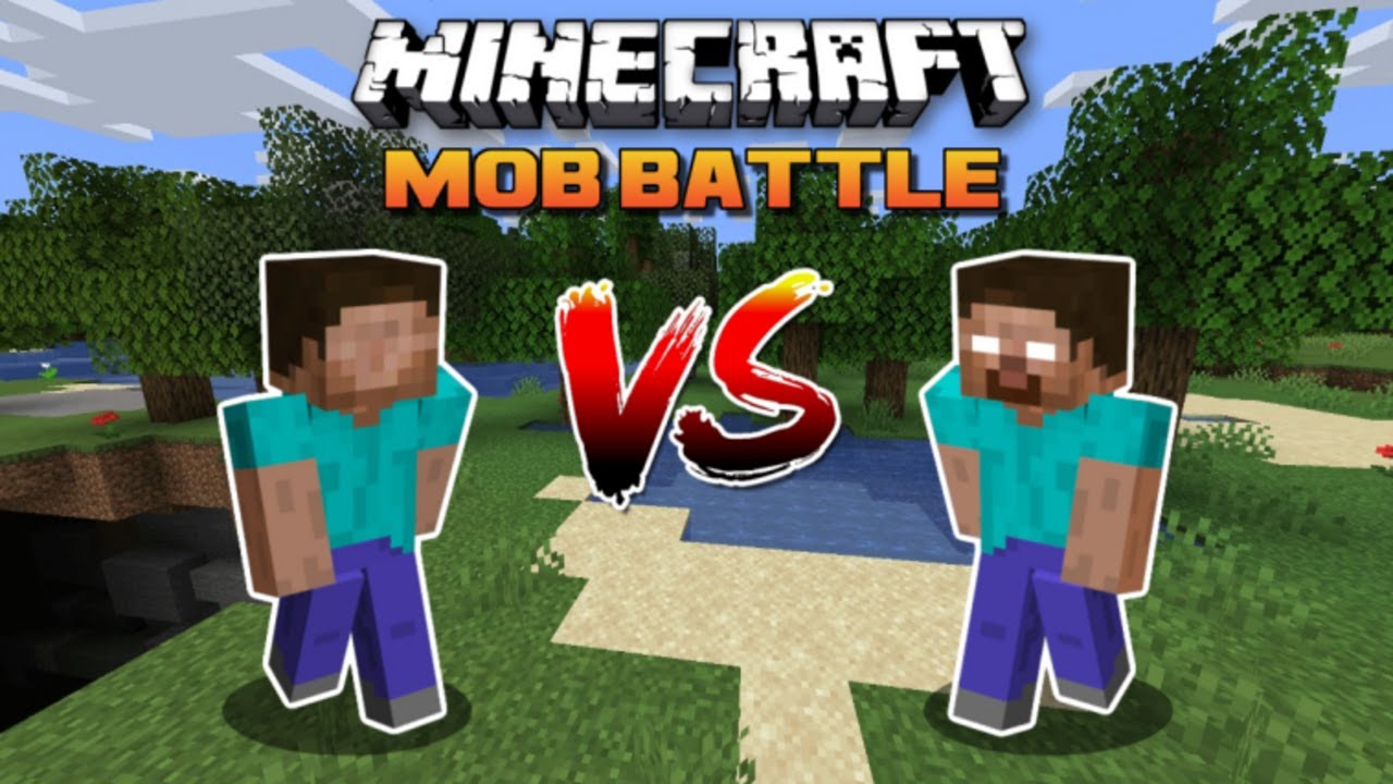 MINECRAFT FACELESS STEVE VS HEROBRINE (MOB BATTLES) - YouTube