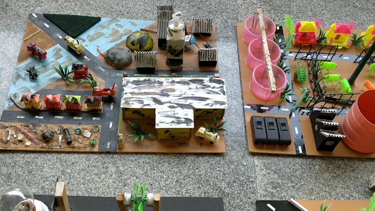 Best Winning Inspire Award exhibition model - working - YouTube