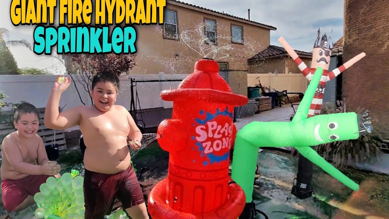 Giant Inflatable Fire Hydrant Sprinkler Party With Our Air Dancers ...