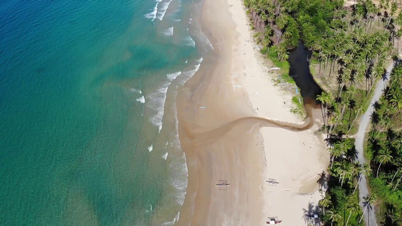 Palawan, Long beach waves - YouTube