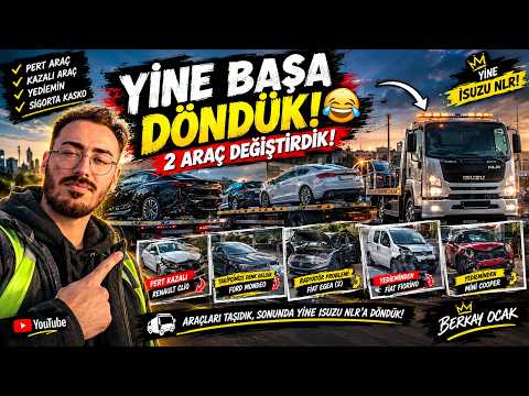 Döndük Dolaştık Yine ISUZU NLR'a Geldik! 😂 Pert, Kaza ve Arıza Dolu Çekici Günü
