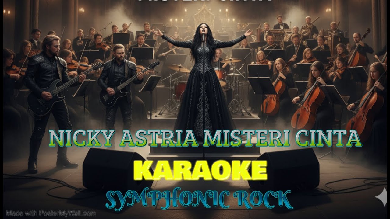 KARAOKE COVER SYMPHONIC ROCK NICKY ASTRIA MISTERI CINTA - YouTube