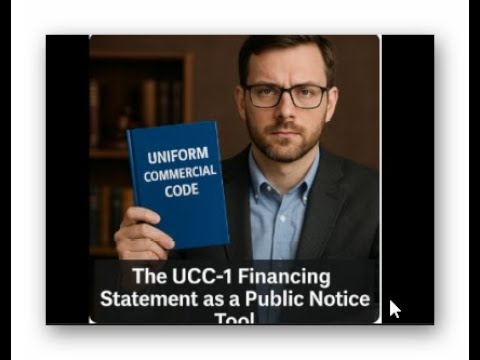 9. The UCC-1 Financing Statement as a Public Notice Tool - YouTube