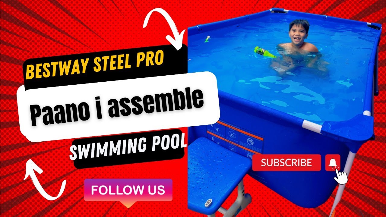 BESTWAY STEEL PRO Paano mag assemble(Foldable Swimming Pool) - YouTube
