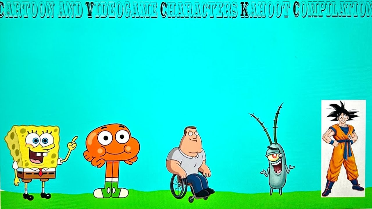 Cartoon and Video Game Characters Kahoot Compilation (PARTS 1-5) - YouTube