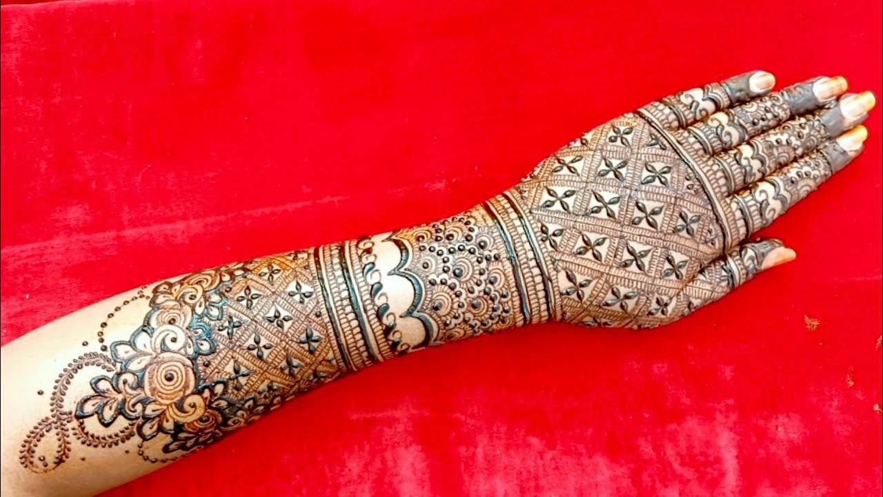 Latest Mehndi Design Back Side ||Mehndi Design Back Side Simple ||New ...