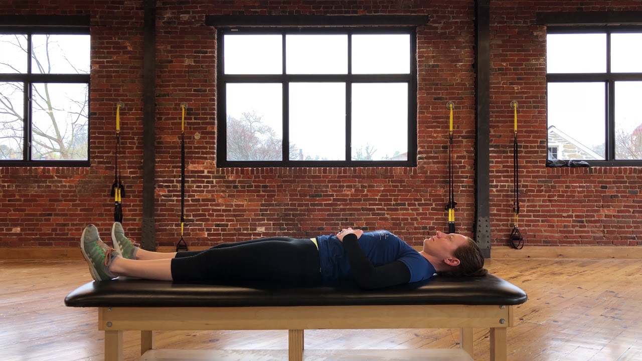 Supine Glute Set Youtube