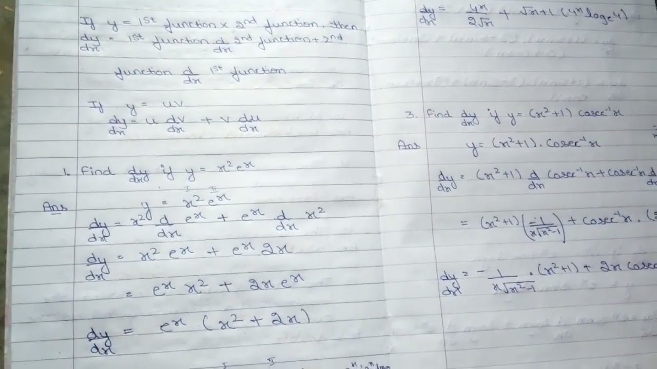 Product Rule - YouTube