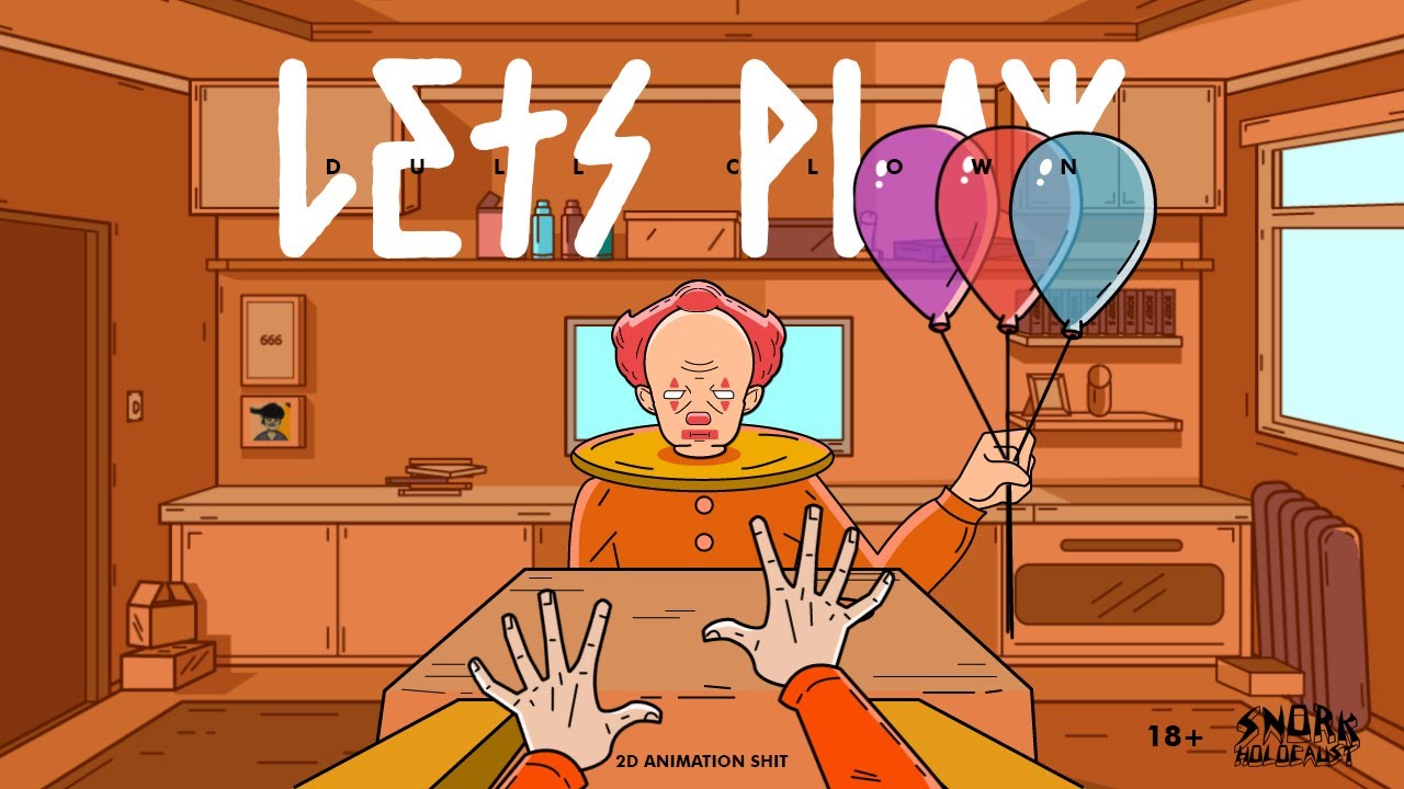 Scary Clown | wanna play ? series | animation 2d - YouTube