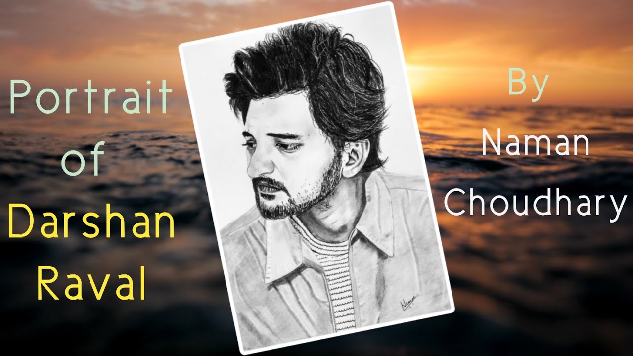 Darshan Raval Sketch || How to draw Darshan Raval step by step - YouTube