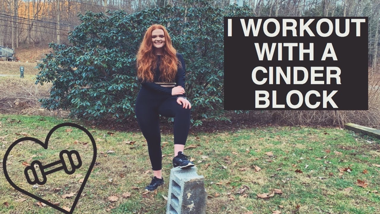 Quick at Home Workout..with a Cinderblock! - YouTube