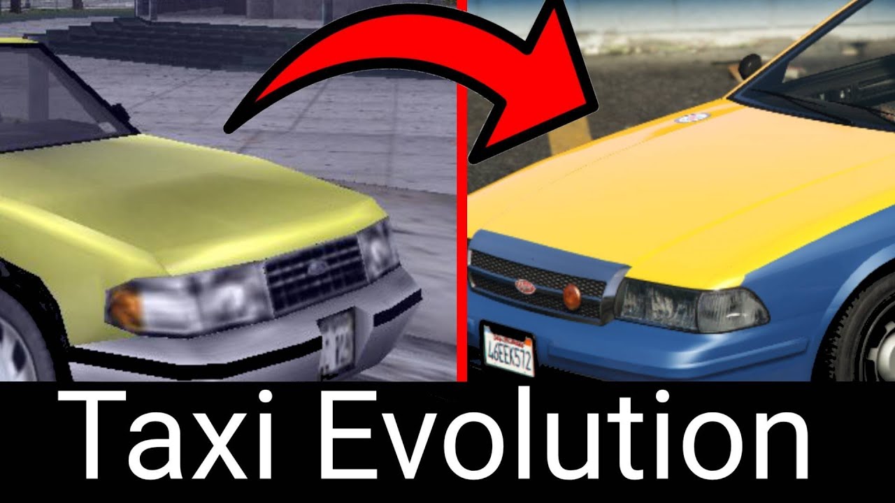 Evolution of Taxi cars in GTA, Grand Theft Auto games - YouTube