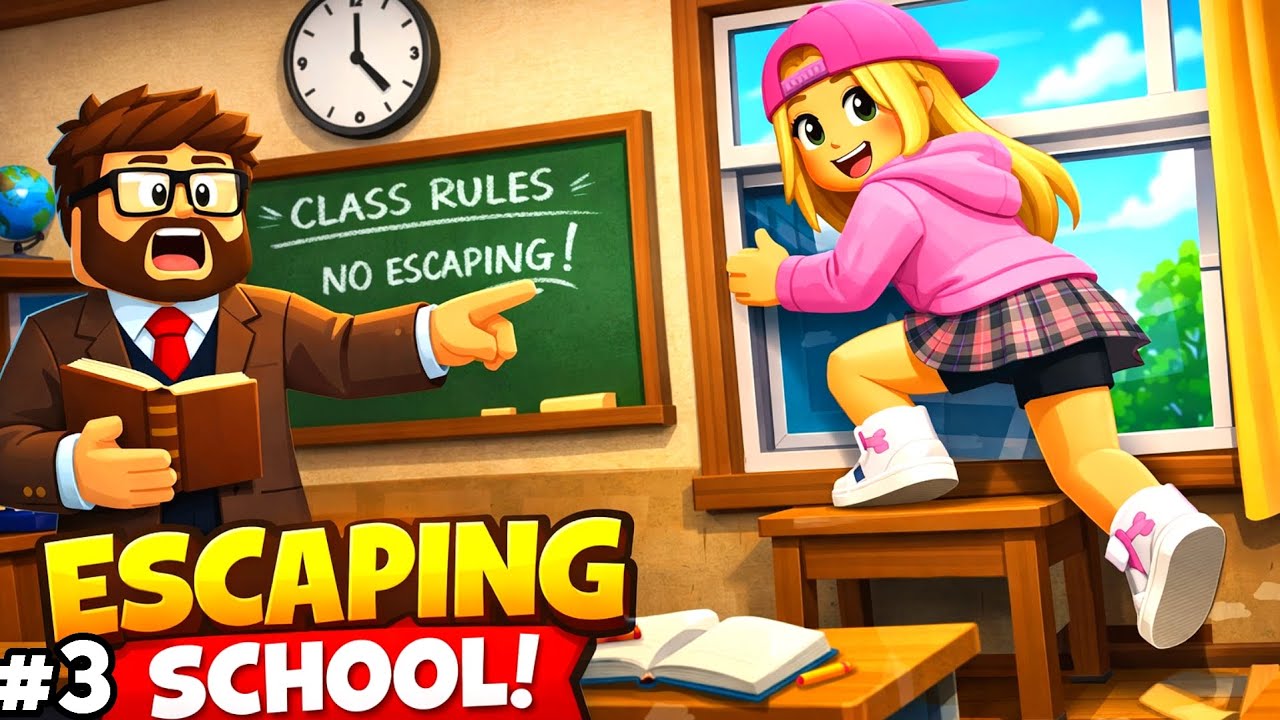 I tried to escape from school| Roblox Escape The School Gameplay #3 ...