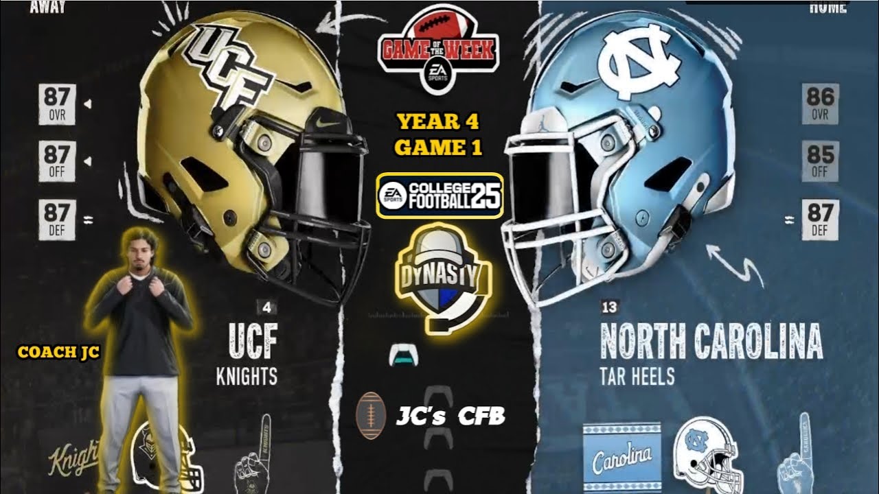 CFB 25 Coach JC Dynasty Series (2027: Game 1 vs. UNC) | EA Sports ...