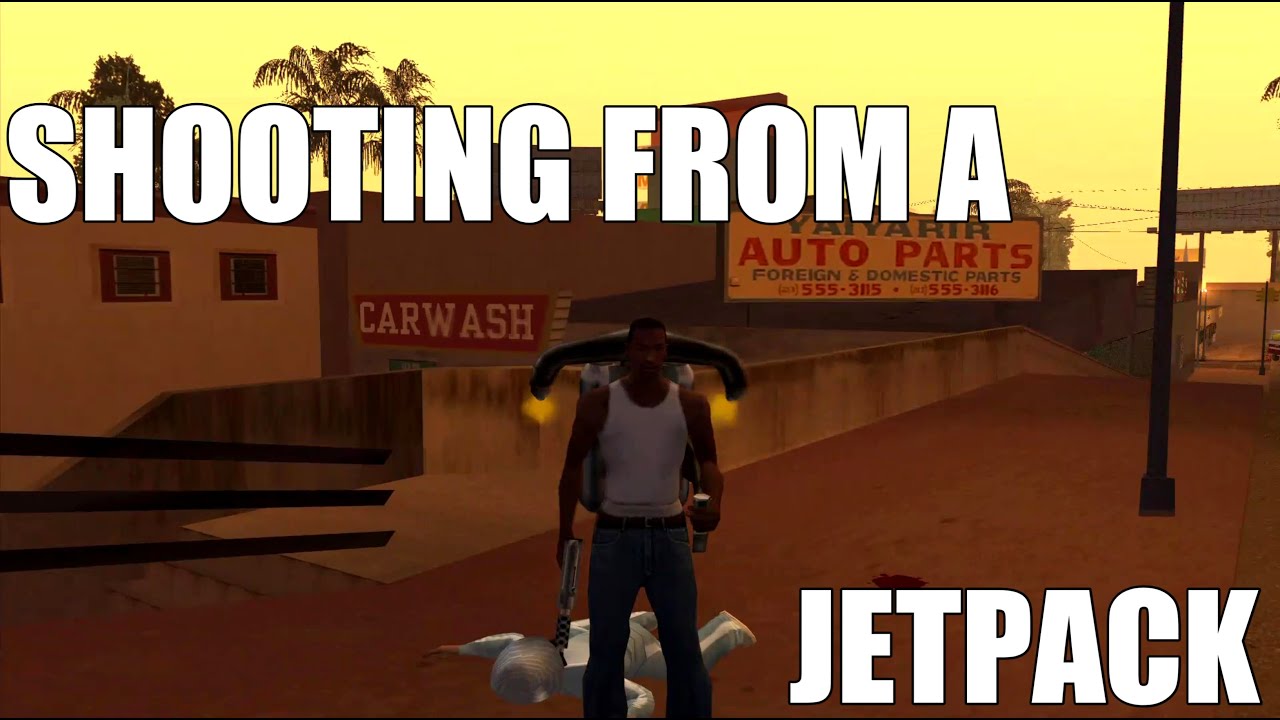 Shooting from a Jetpack - YouTube