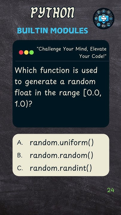 🔥 Master Python Built-in Modules Practice just 2 MCQs! Daily - 12 🐍💡 - YouTube