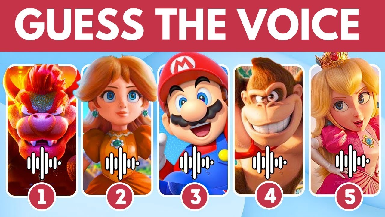 Guess The Super Mario Bros Movie Characters Just by Their Voices? - YouTube