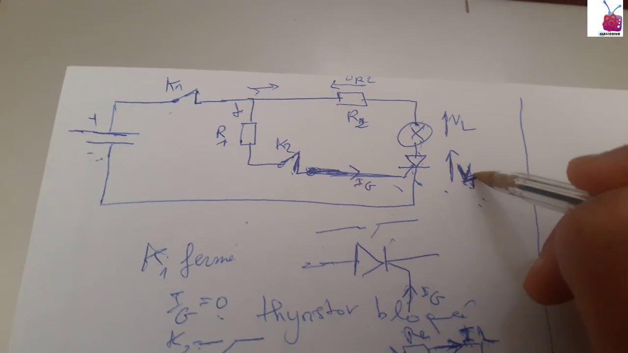 Electronique de puissance : exercice thyristor partie 04 - YouTube