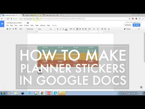 How to Make Planner Stickers // Easy Sticker Making with Google Docs ...