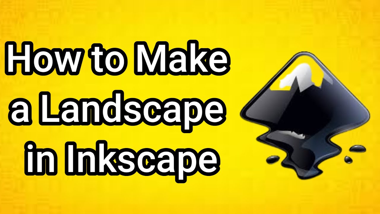 How to Make a Landscape in Inkscape - YouTube