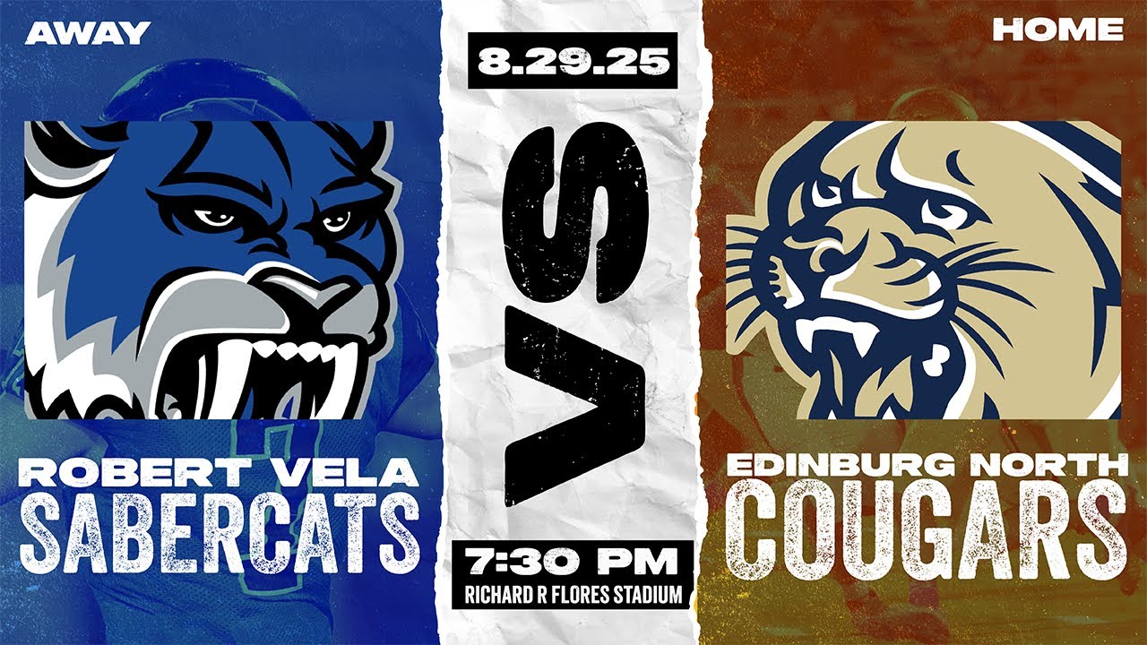 Robert Vela Sabercats vs. Edinburg North Cougars - YouTube