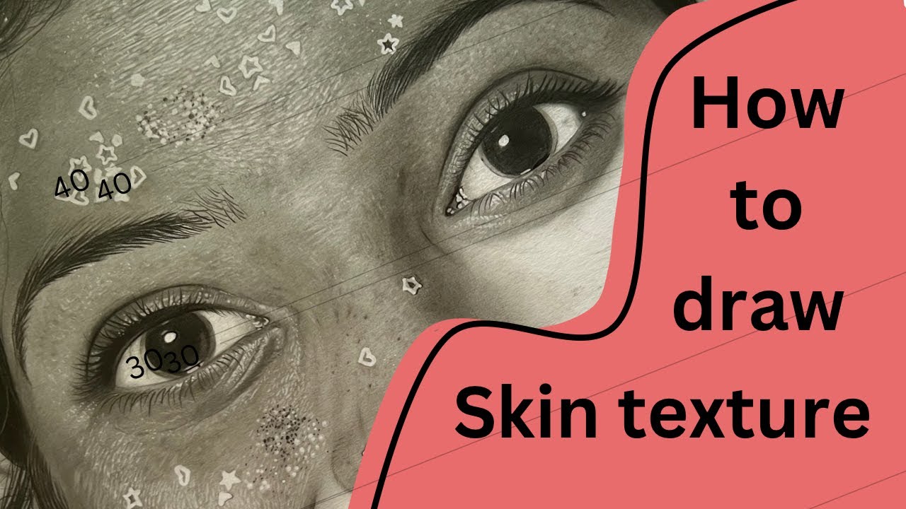 How to draw skin texture step by step || easy way to draw skin texture ...