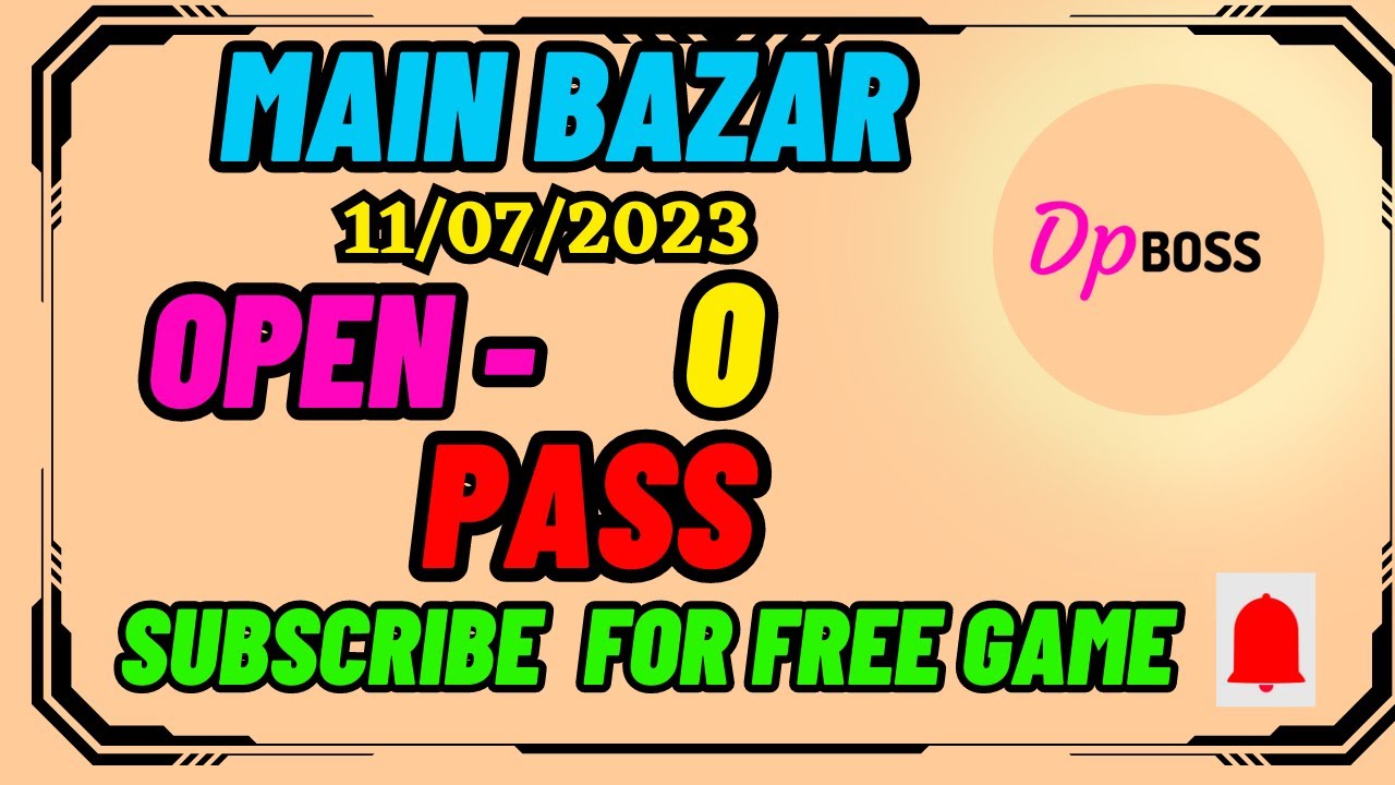 MAIN BAZAR 11/07/2023 | MAIN BAZAR CHART | MAIN BAZAR MATKA | MAIN ...