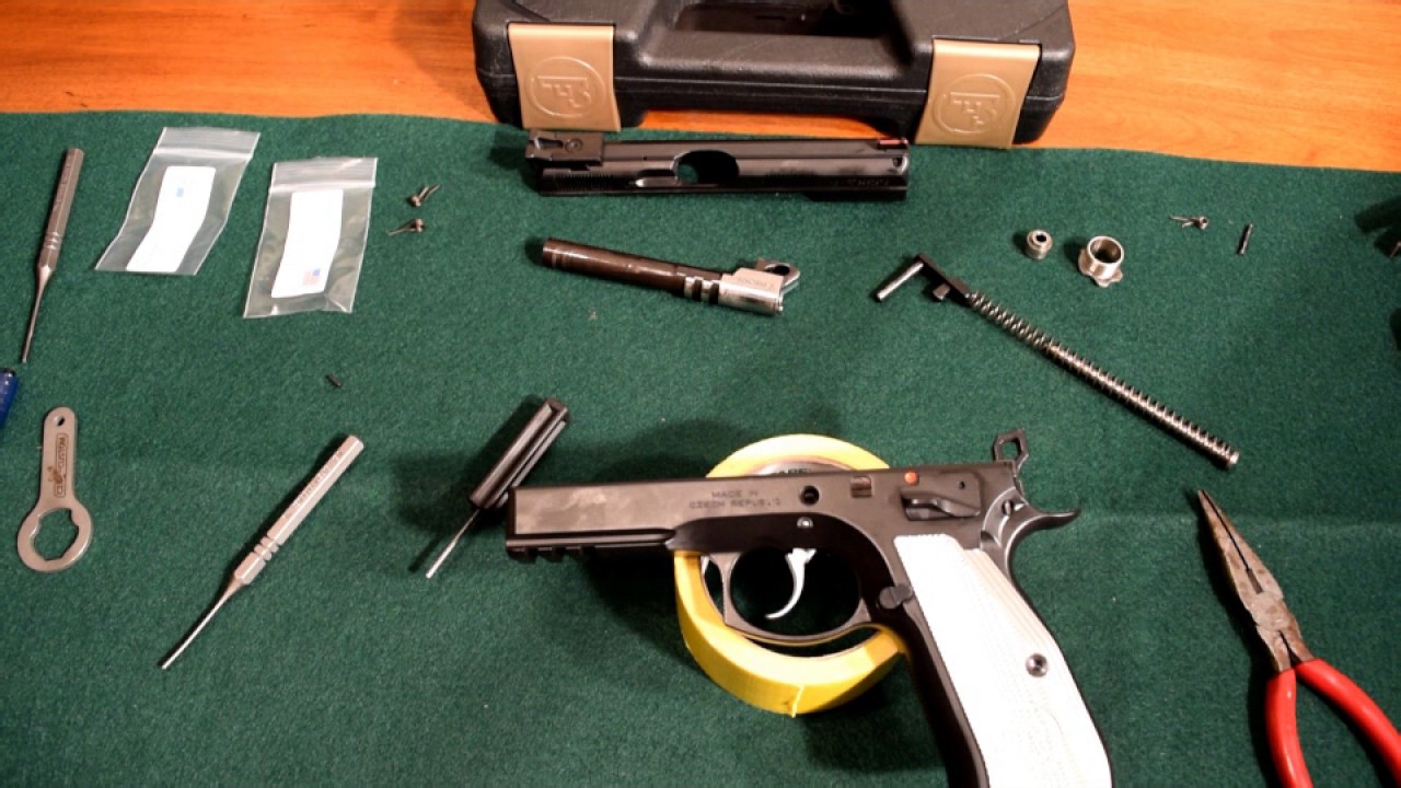 CZ reduced trigger return spring - YouTube