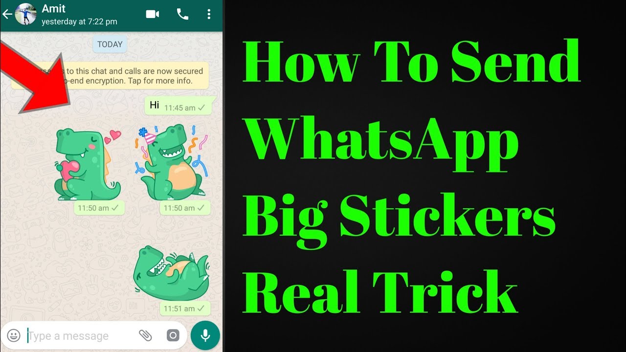 How To Send Stickers On Whatsapp - YouTube