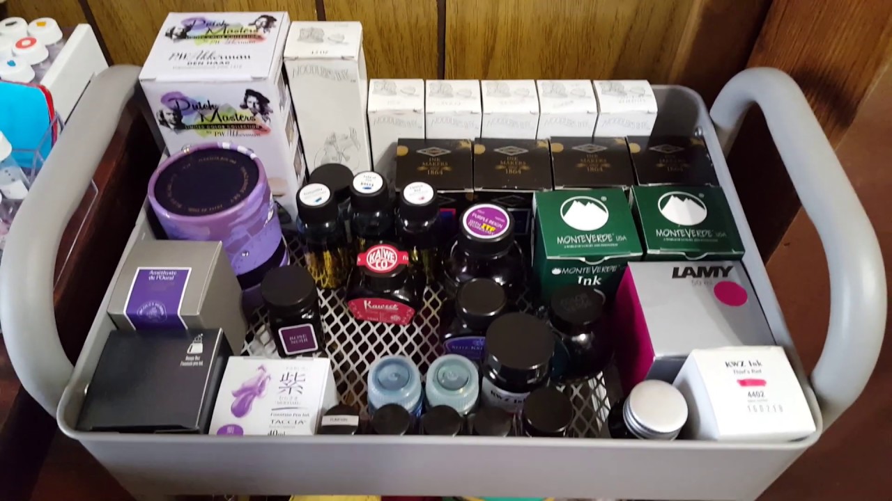 Behind the Inky Scenes - Short Clip of my Pen Work Space - YouTube