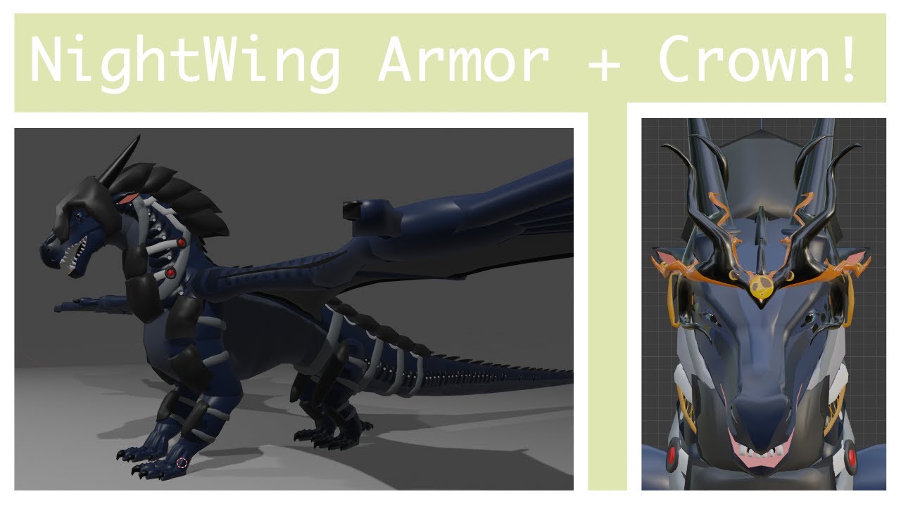 NightWing Armor + Crown in Wings of Fire (The Journey)! - YouTube