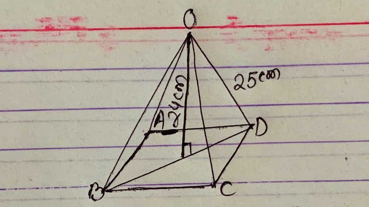 Pyramid C maths class 10 -long question - YouTube