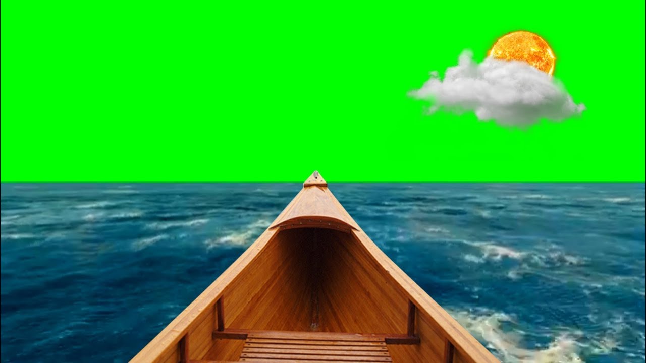 Boat Green Screen Template Video Background | Boating Green Screen ...