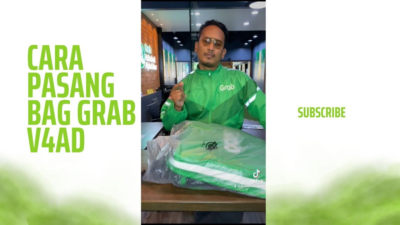 CARA PEMASANGAN BAG GRAB V4AD - YouTube