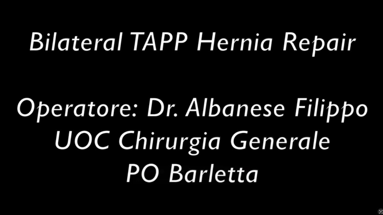 Bilateral TAPP Hernia Repair - YouTube