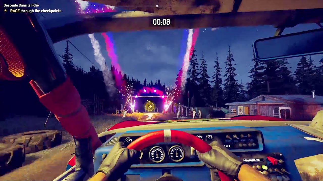 FAR CRY 5 | DESCENTE DANS LA FOLIE | RACE THROUGH THE CHECKPOINTS ...