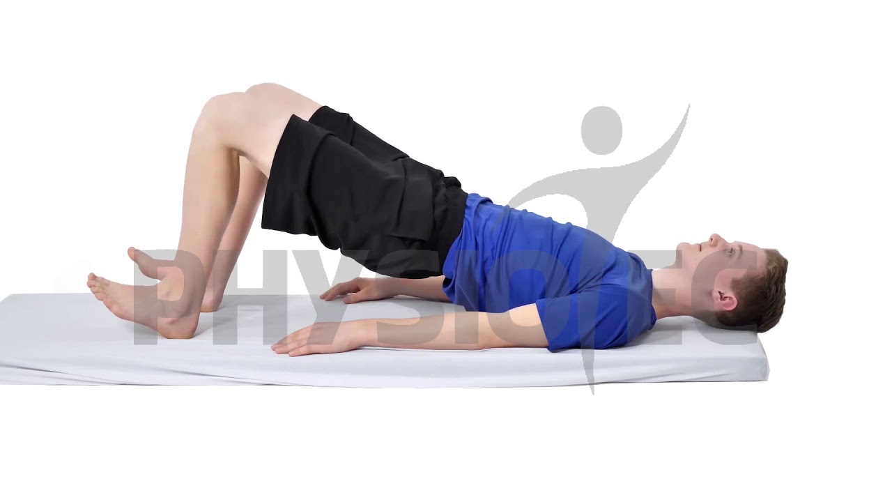 Bilateral glute bridge - YouTube