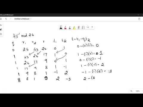 Multiplicative mod inverse cryptography - YouTube