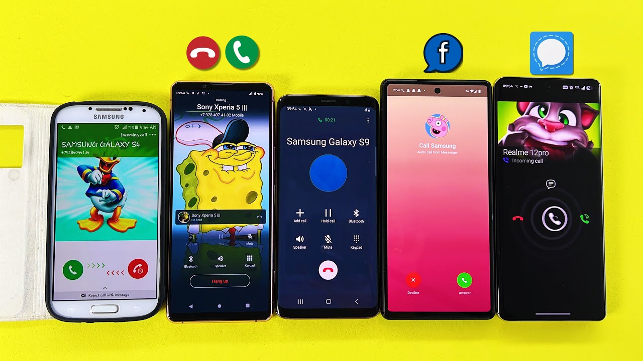 Facebook + Viber Incoming & Outgoing Call Sony 5 + Samsung S4 + Samsung ...