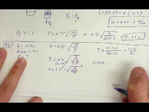 Physics 1 - Spring Final Review - #53: Pendulums - YouTube